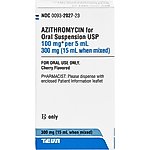 AZITHROMYCIN (Generic) Flavored for Oral Suspension, 100 mg/5 mL, 15-mL ...