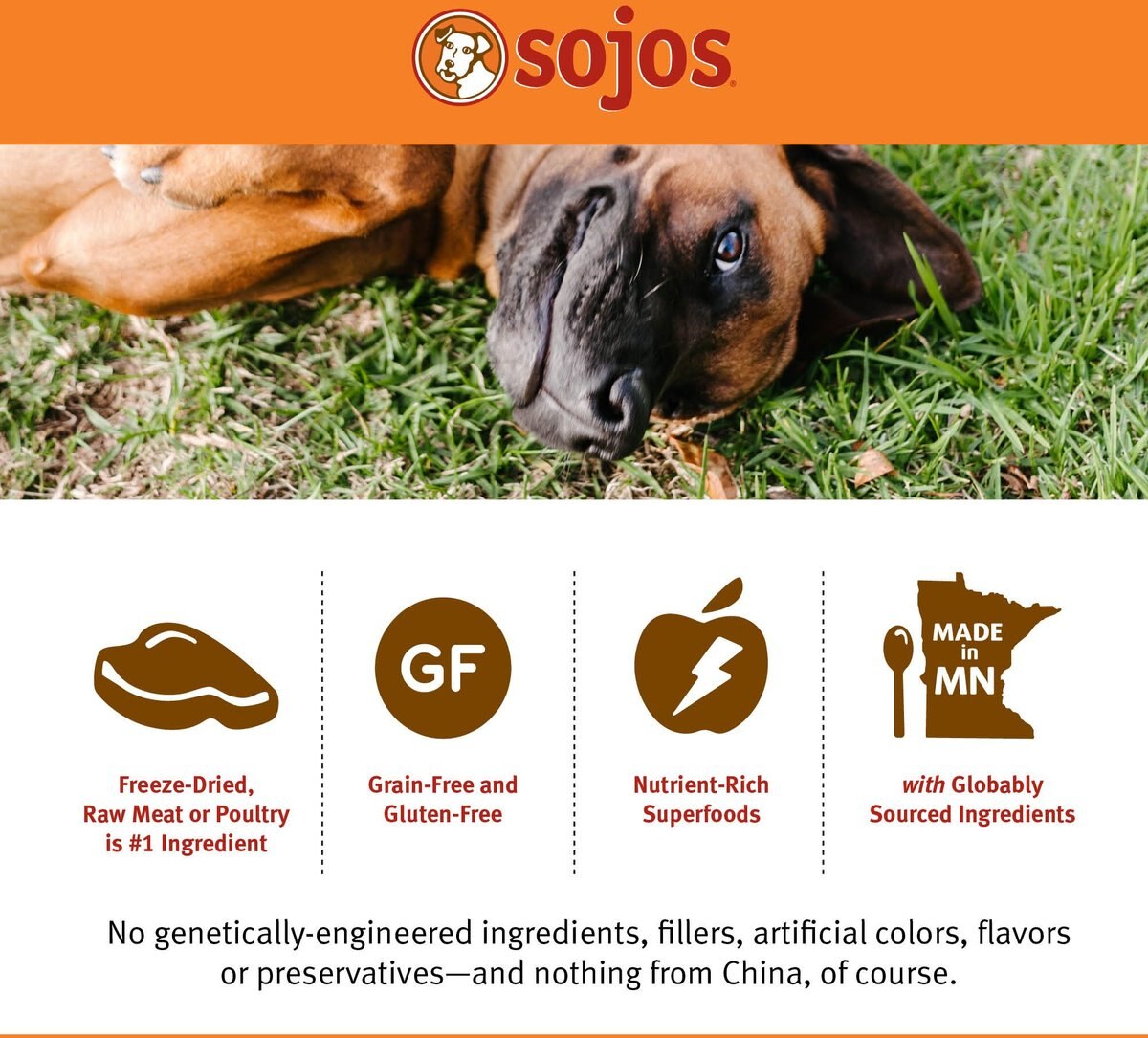 Out of Stock - SOJOS Complete Chicken Recipe Adult Freeze-Dried Grain ...