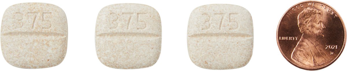 CLAVAMOX (Amoxicillin / Clavulanate Potassium) Chewable Tablets for Dogs & Cats, 375-mg, 1 ...