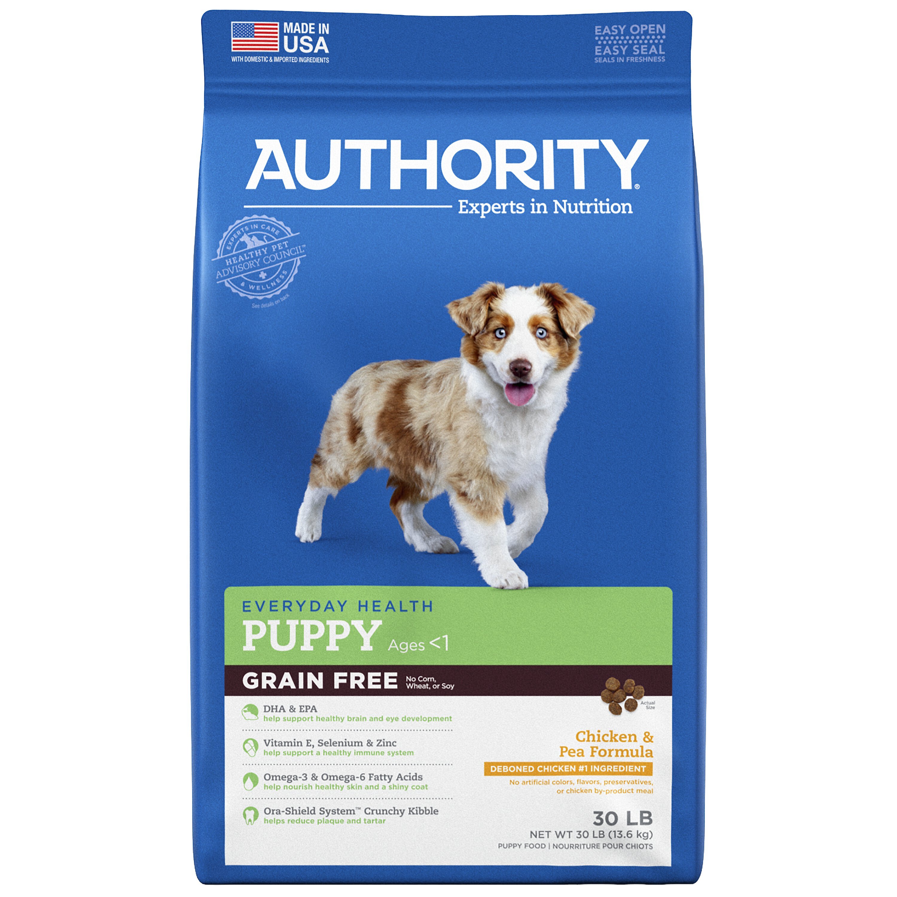 Questions and Answers about AUTHORITY Chicken & Pea Formula Grain-Free ...