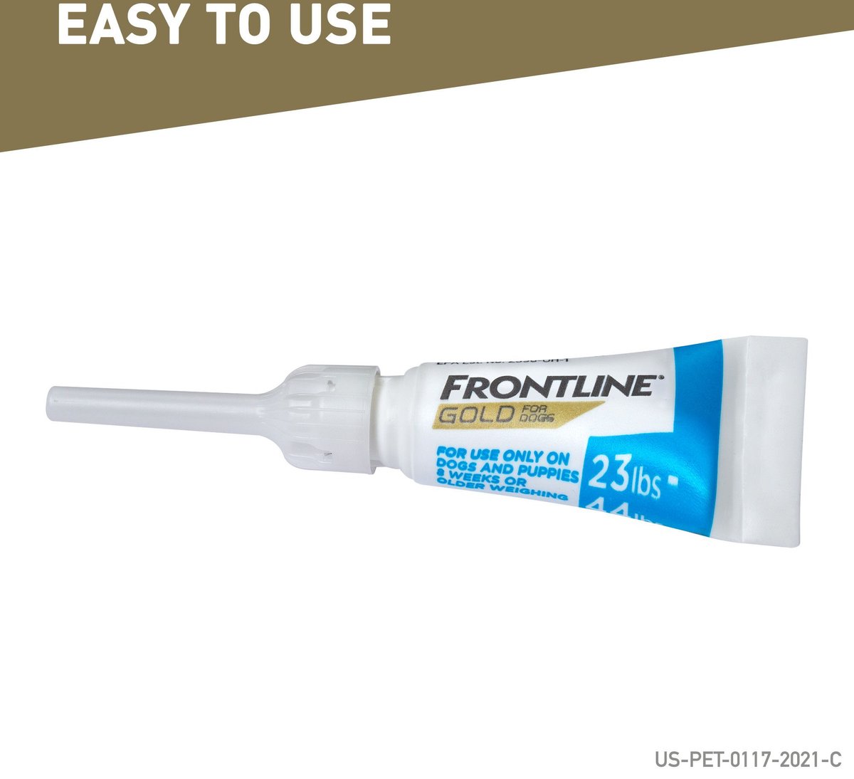 FRONTLINE GOLD for Dogs Flea & Tick Treatment (Medium Dog, 23-44 lbs ...