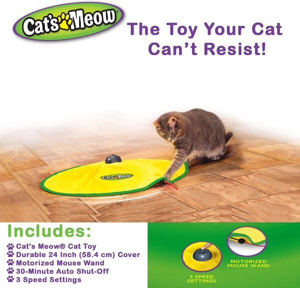 Discontinued - CAT'S MEOW Motorized Chaser Cat Toy - Chewy.com