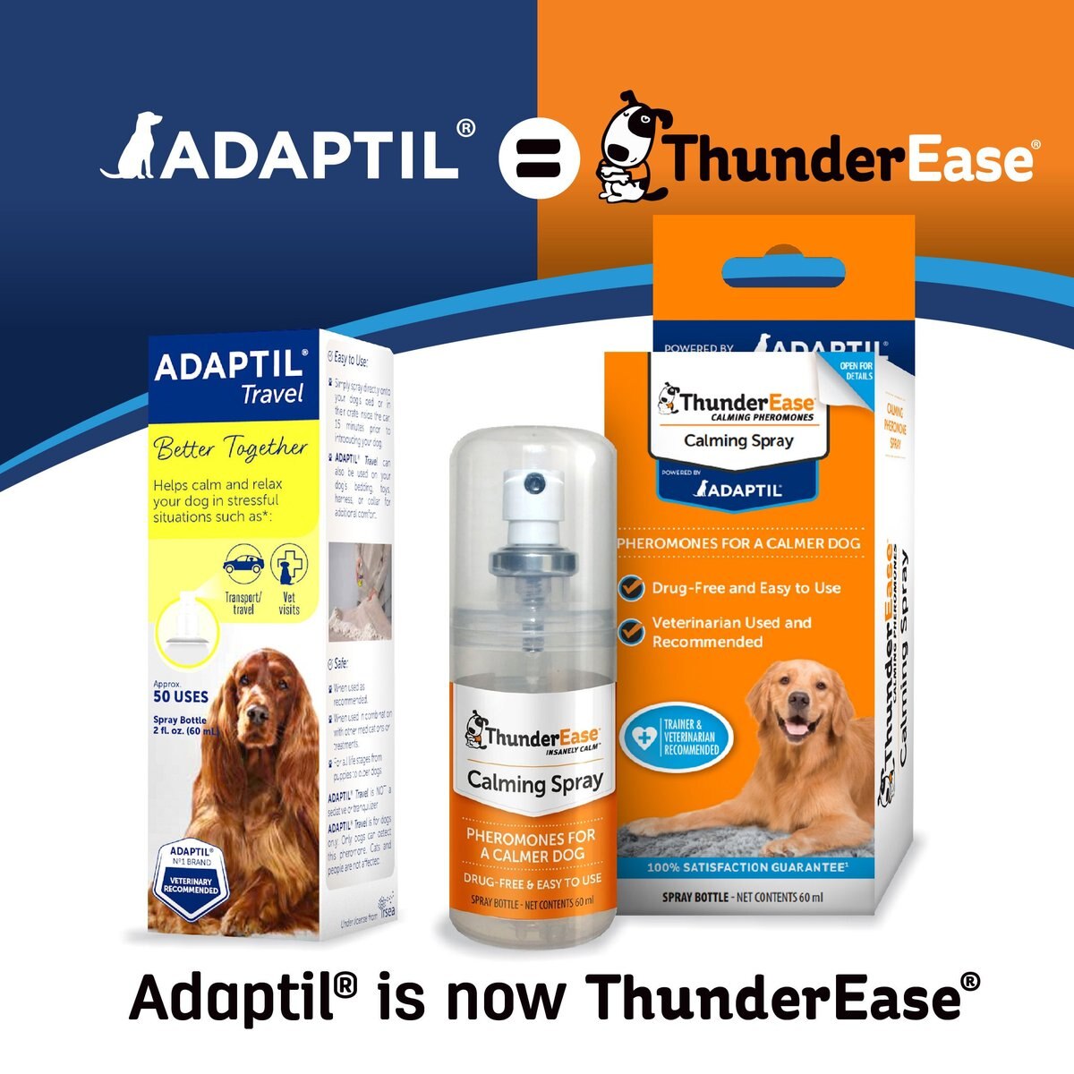 New Version Available - ADAPTIL Travel Calming Spray for Dogs, 60-mL ...