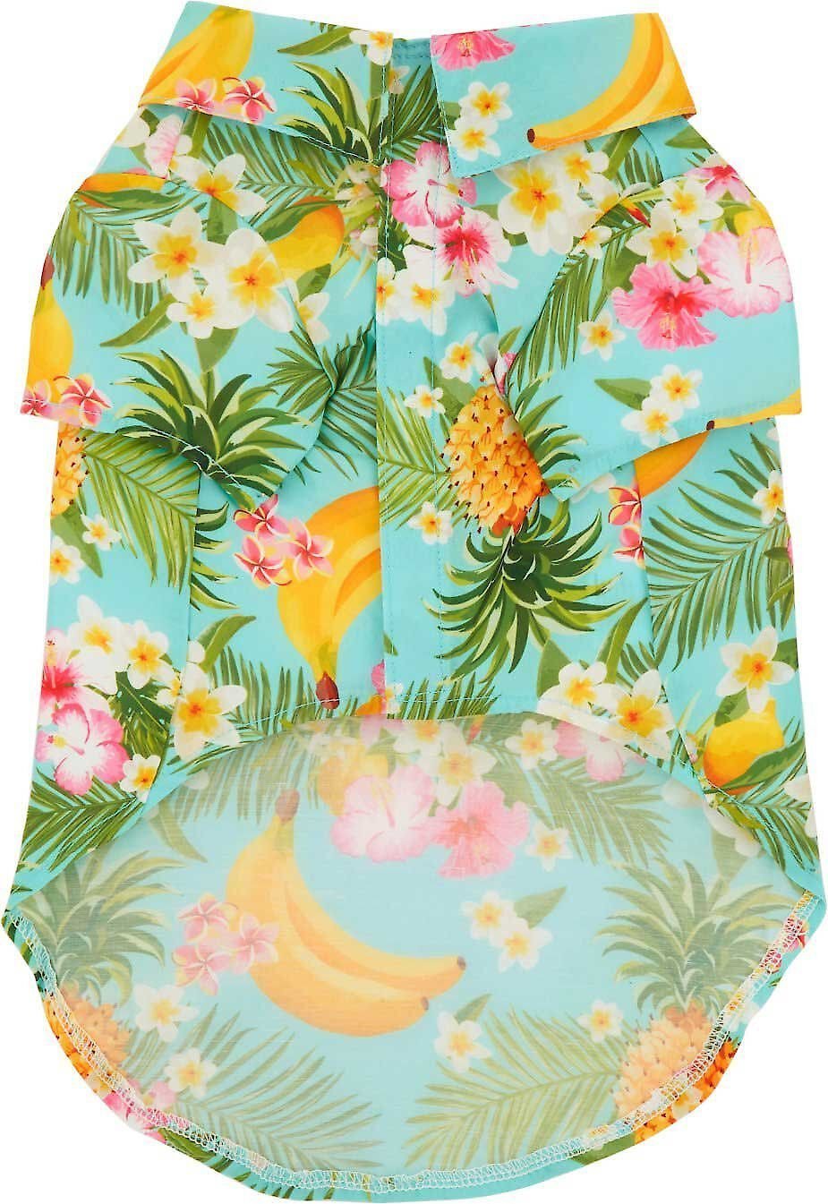 FRISCO Pineapple Hawaiian Camp Dog & Cat Shirt, Large - Chewy.com