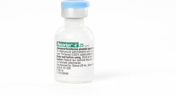 PERCORTEN-V (desoxycorticosterone pivalate) Injectable for Dogs, 25 mg ...