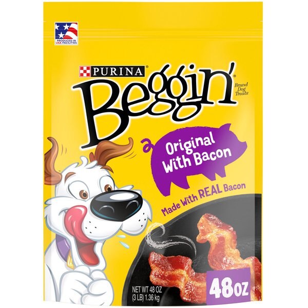 Purina Beggin' Strips Original with Bacon Flavored Dog Treats, 48-oz ...