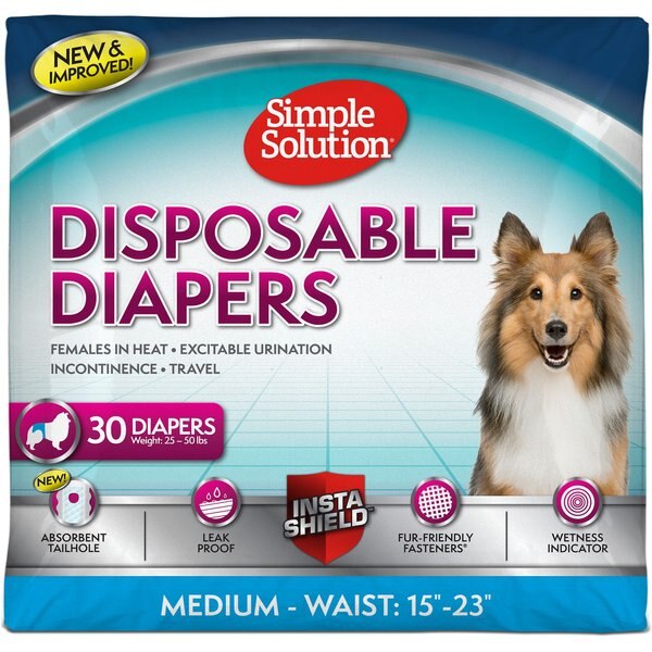 OUT! Petcare Disposable Female Dog Diapers, Medium/Large: 18 to 25-in ...
