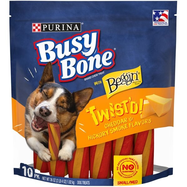 BUSY BONE with Beggin' Twist'd! Long-Lasting Cheddar & Hickory Smoke ...