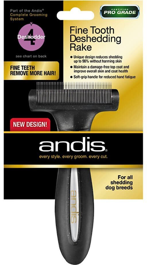 Discontinued - ANDIS Fine Tooth Deshedding Dog Rake - Chewy.com
