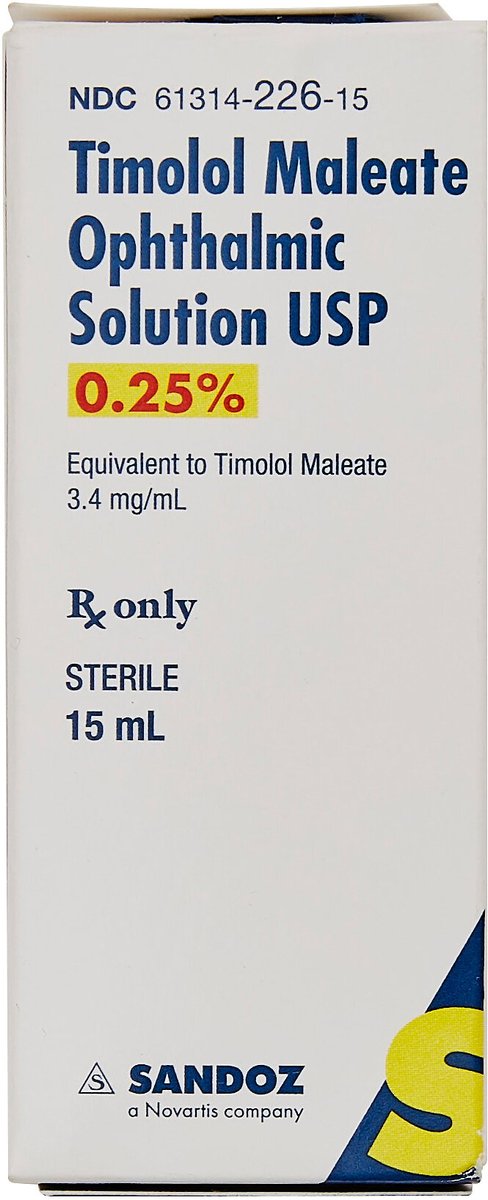 TIMOLOL Maleate (Generic) Ophthalmic Solution 0.25%, 15-mL - Easy ...