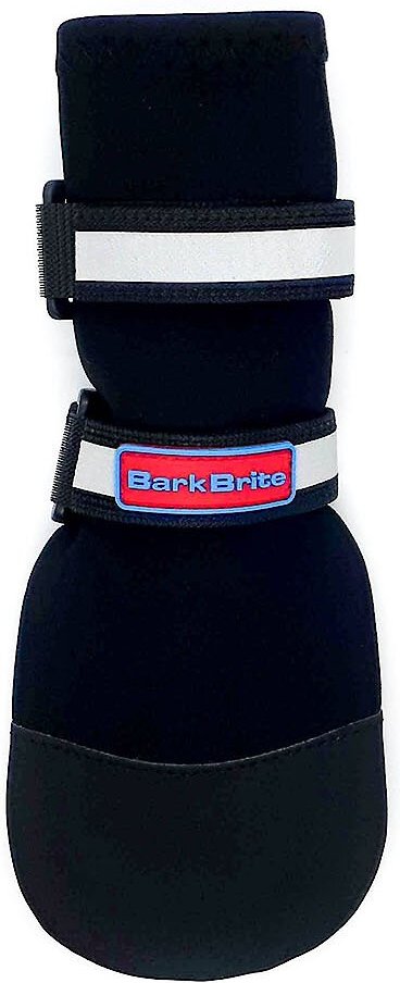 BARK BRITE All Weather Reflective Neoprene Dog Boots, 4 count, Large ...
