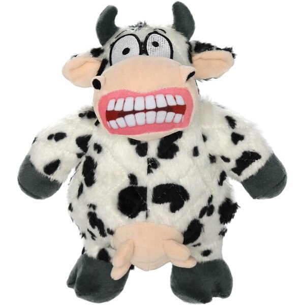 MIGHTY Angry Animals Cow Squeaky Plush Dog Toy, Large - Chewy.com