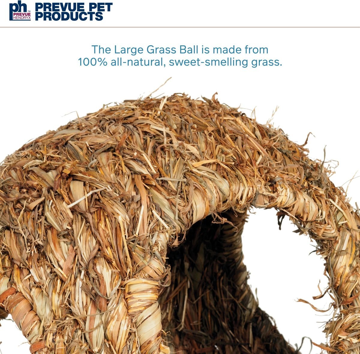 PREVUE PET PRODUCTS Hideaway Grass Ball Small Animal Hideout, Large ...