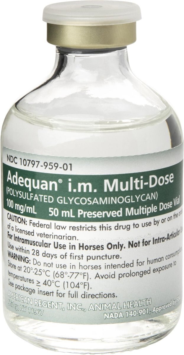 ADEQUAN EQUINE (polysulfated glycosaminoglycan) Injectable for Horses ...