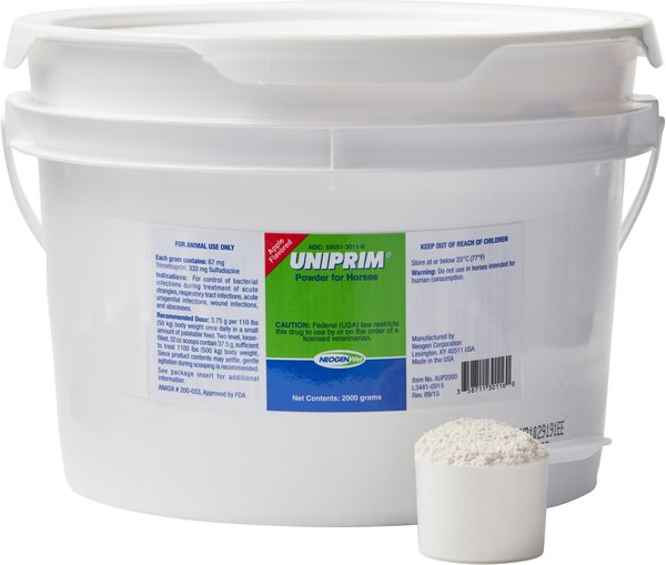 UNIPRIM Powder for Horses Apple Flavor, 2000-gm - Chewy.com