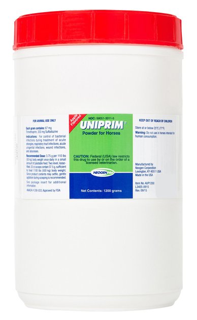 UNIPRIM Powder for Horses Apple Flavor, 1200 gm - Chewy.com