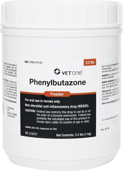 BUTE (phenylbutazone) Phenylbutazone Powder for Horses, 2.2 lbs - Chewy.com