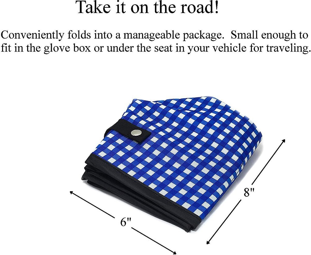 PET FIT FOR LIFE Collapsible Portable Litter Box with Collapsible Bowl ...