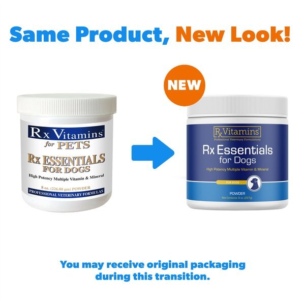 RX VITAMINS Rx Essentials Powder Multivitamin for Dogs, 8-oz bottle ...
