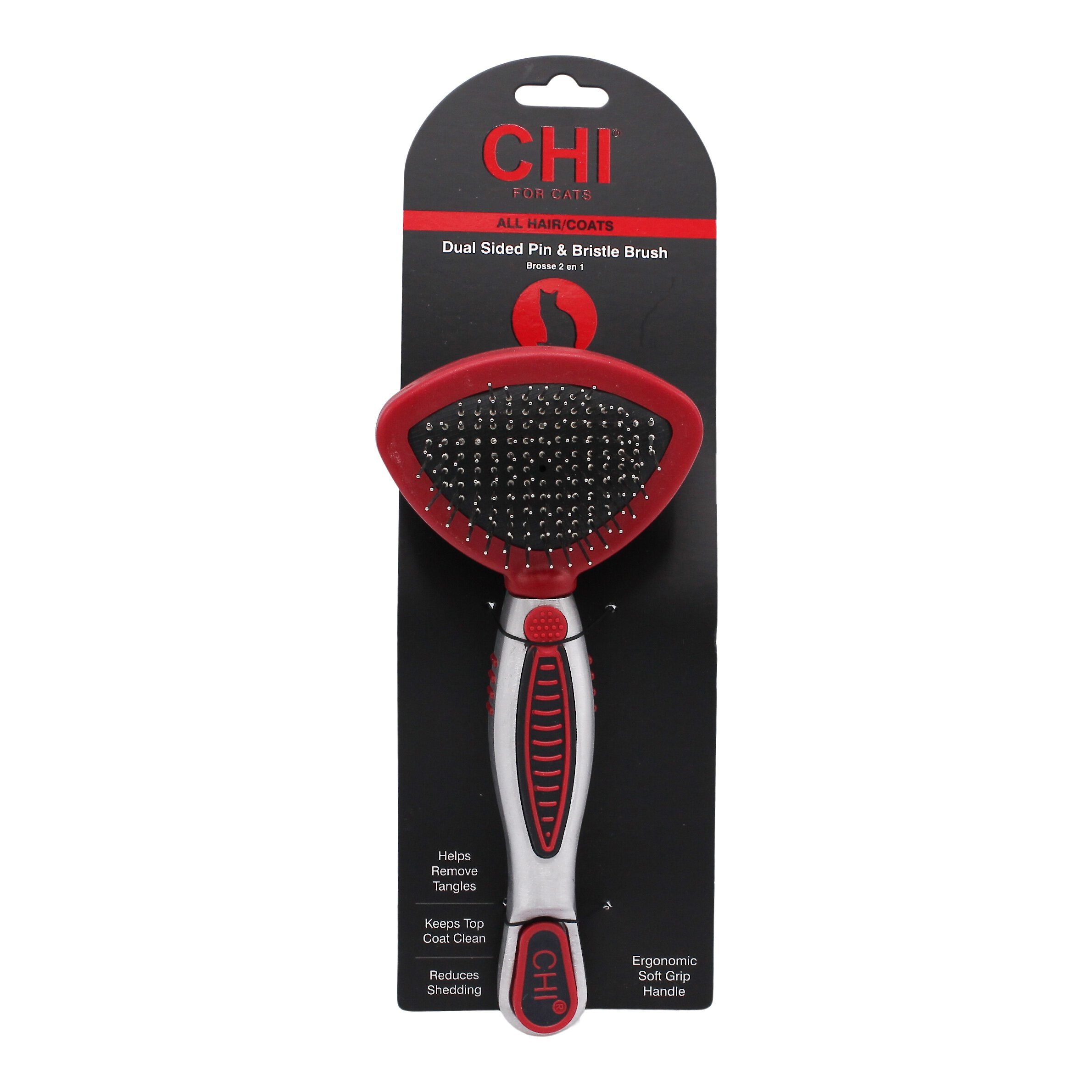 CHI Dual Sided Pin & Bristle Cat Brush Customer Questions - Chewy.com