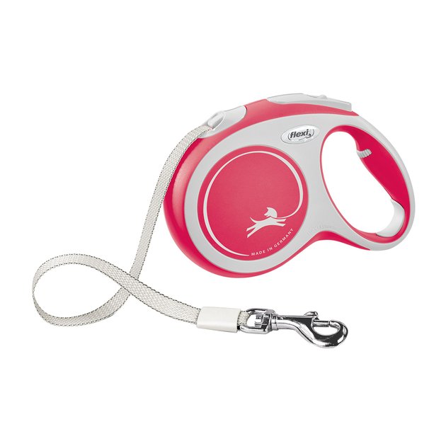 FLEXI Comfort Nylon Tape Retractable Dog Leash, Red, Large: 16-ft long ...
