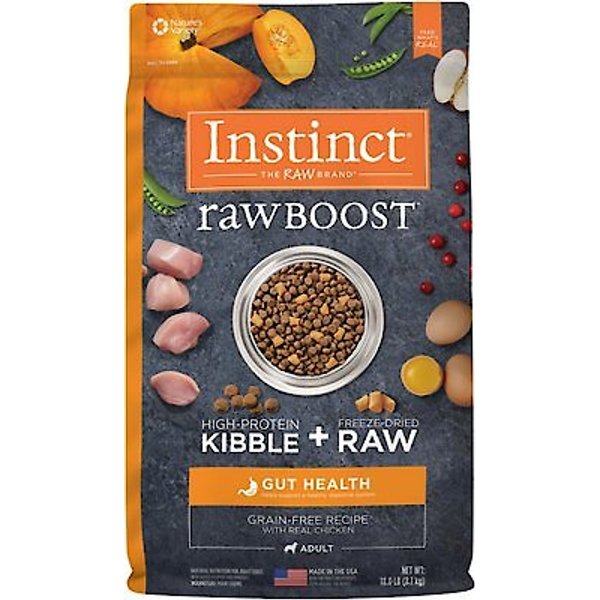 INSTINCT Raw Boost Whole Grain Real Lamb & Oatmeal Recipe Freeze-Dried ...