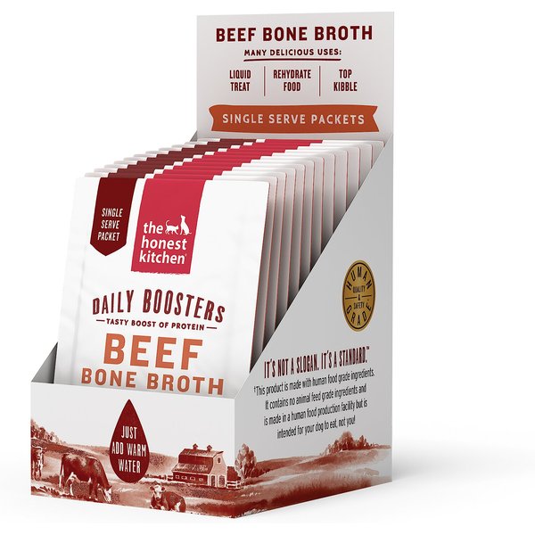 THE HONEST KITCHEN Daily Boosters Beef Bone Broth with Turmeric for ...
