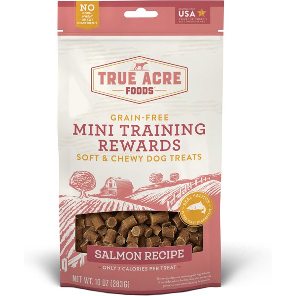 TRUE ACRE FOODS Salmon Recipe Mini-Training Rewards Grain-Free Soft ...