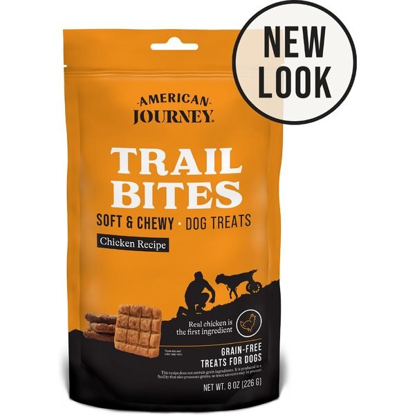 AMERICAN JOURNEY Chicken Recipe Trail Bites Grain-Free Soft & Chewy Dog ...