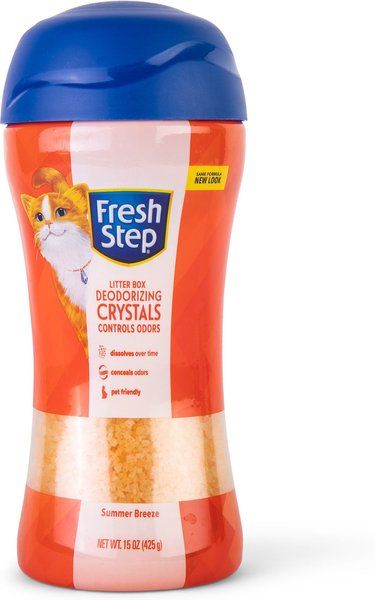 FRESH STEP PRODUCTS Summer Breeze Cat Litter Deodorizing Crystals, 15 ...