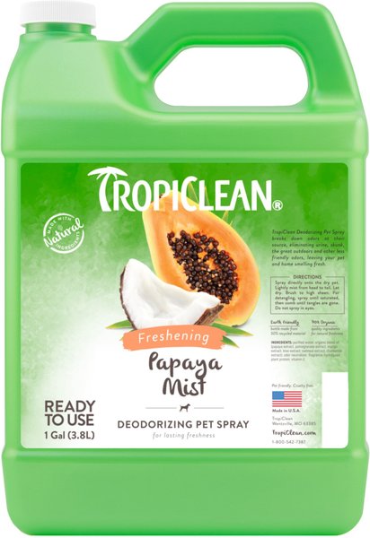 Discontinued - TROPICLEAN Papaya Mist Cologne Spray, 1-gal bottle ...
