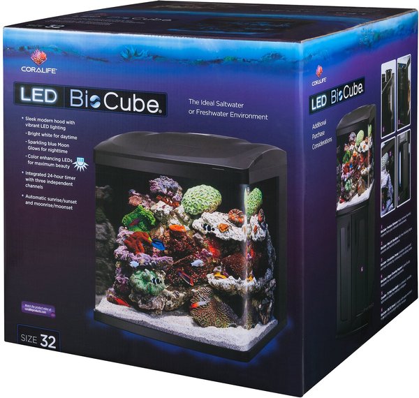 Out of Stock - CORALIFE LED BioCube Aquarium Kit, 32-gal - Chewy.com