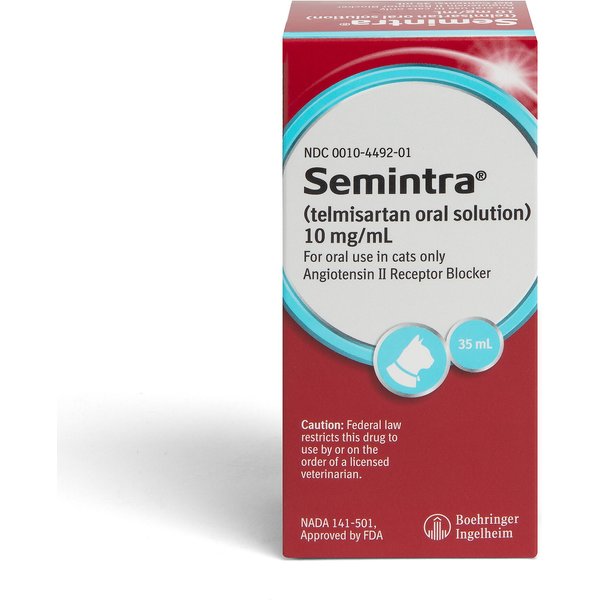 SEMINTRA (telmisartan) Oral Solution for Cats, 10 mg/mL, 35-mL - Chewy.com