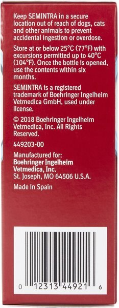 Out of Stock - SEMINTRA (telmisartan) Oral Solution for Cats, 10 mg/mL ...