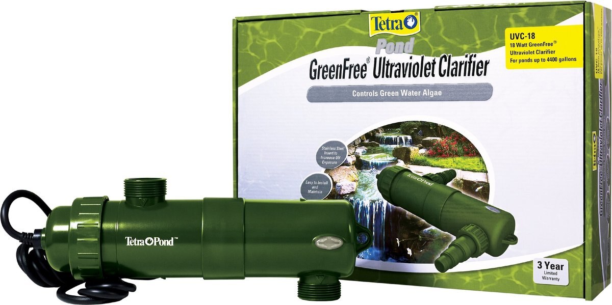 TETRA GreenFree Ultraviolet Pond Clarifier, 18-watt - Chewy.com