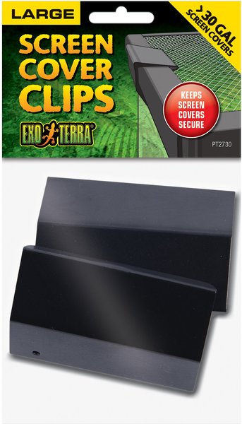 EXO TERRA Terrarium Screen Cover Clip Set, Large - Chewy.com