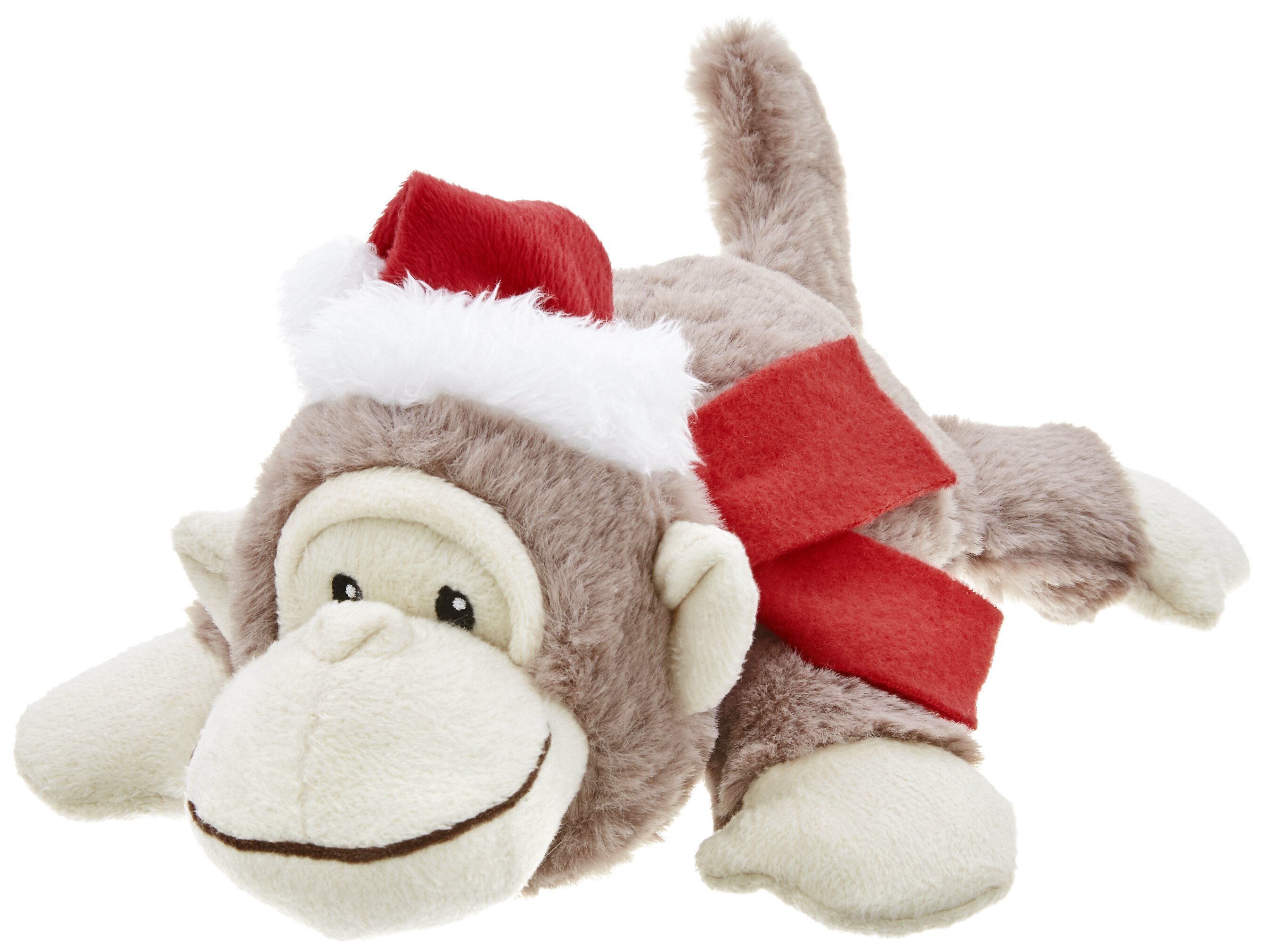 Questions and Answers about FRISCO Holiday Monkey Plush Dog Toy
