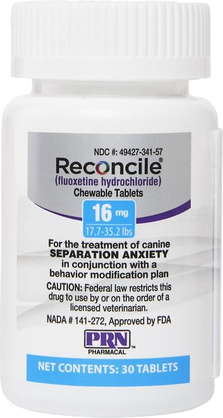 RECONCILE (fluoxetine hydrochloride) Tablets for Dogs, 16-mg, 30 ...