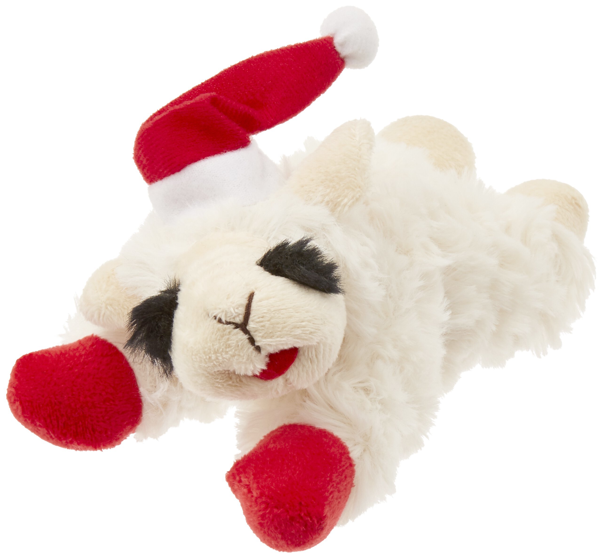 Questions and Answers about MULTIPET Santa Lamb Chop Dog Toy
