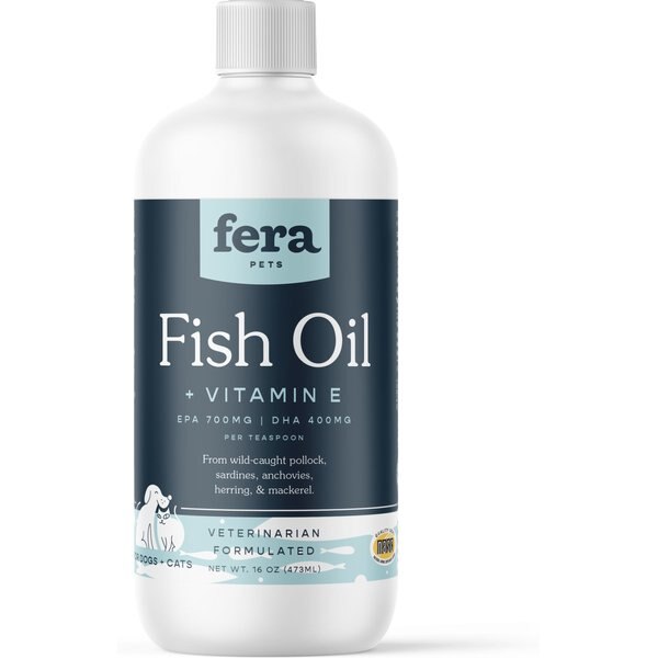 FERA PET ORGANICS Fish Oil + Vitamin E Dog Supplement, 16-oz - Chewy.com