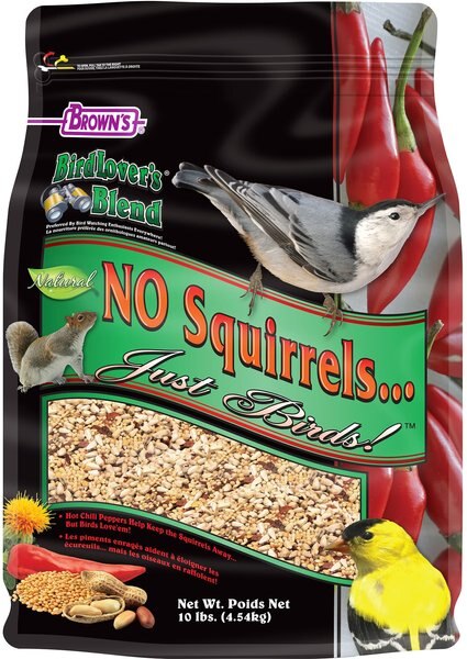 BROWN'S Bird Lover's Blend No Squirrels Just Birds Chili Pepper Wild ...
