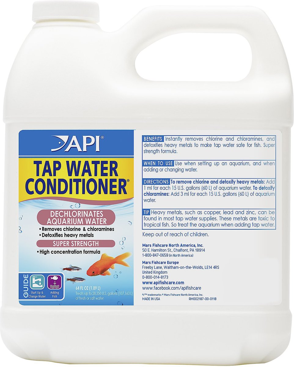 API Tap Water Conditioner Aquarium Water Conditioner, 64-fl oz bottle ...