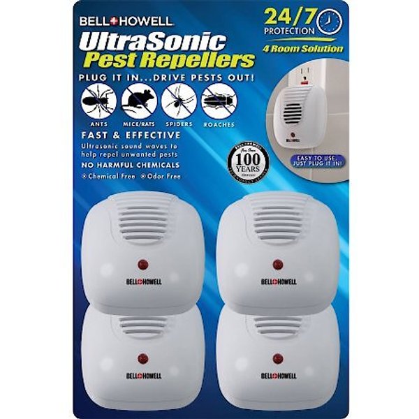BELL + HOWELL Ultrasonic Pest Repellers, 4 pack - Chewy.com