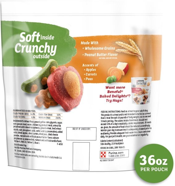 PURINA BENEFUL Baked Delights Snackers with Apples, Carrots, Peas ...