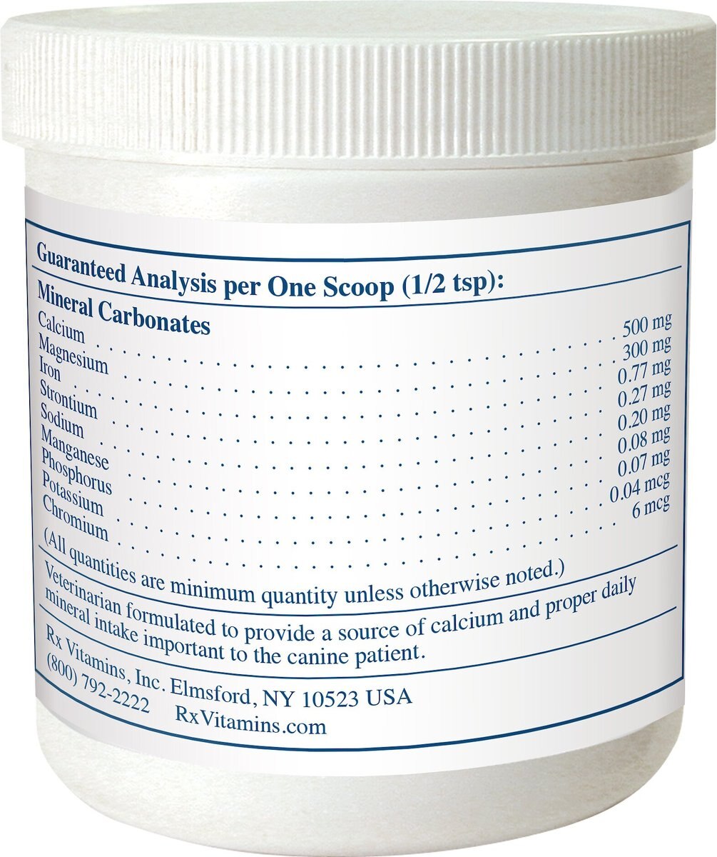 RX VITAMINS Canine Minerals Powder Supplement for Dogs, 454-g jar ...
