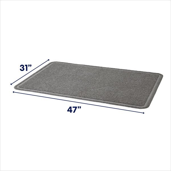 FRISCO Rectangular Cat Litter Mat, Grey, X-Large - Chewy.com
