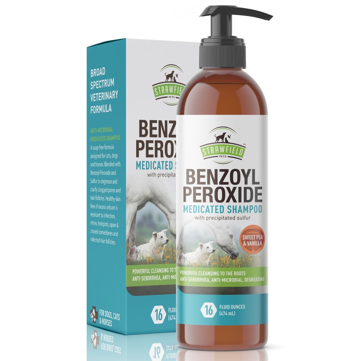 Questions and Answers about STRAWFIELD PETS Benzoyl Peroxide Medicated ...