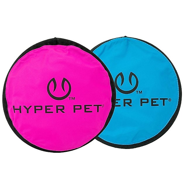 HYPER PET Flippy Flopper Flying Disc Dog Toy, Color Varies, 9-in, 2 ...