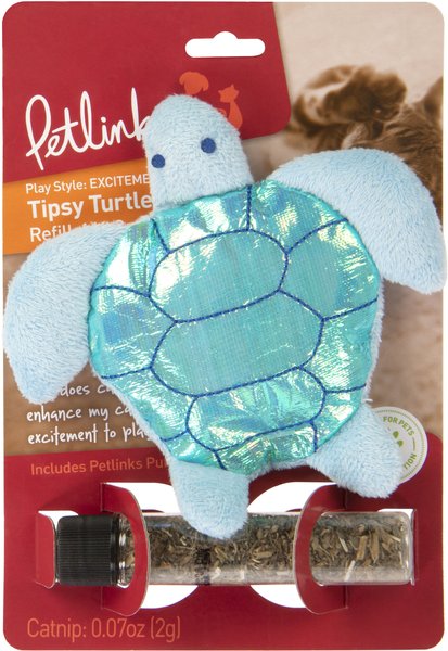 PETLINKS Tipsy Turtle Catnip Cat Toy, Color Varies - Chewy.com