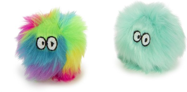 SMARTYKAT Fuzzy Friends Plush Ball Cat Toys, 2 count - Chewy.com